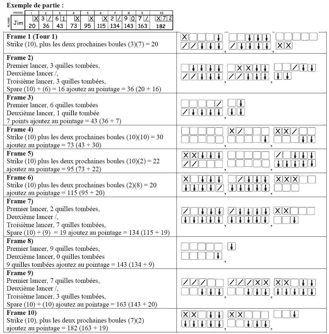 Bowling Dice Game